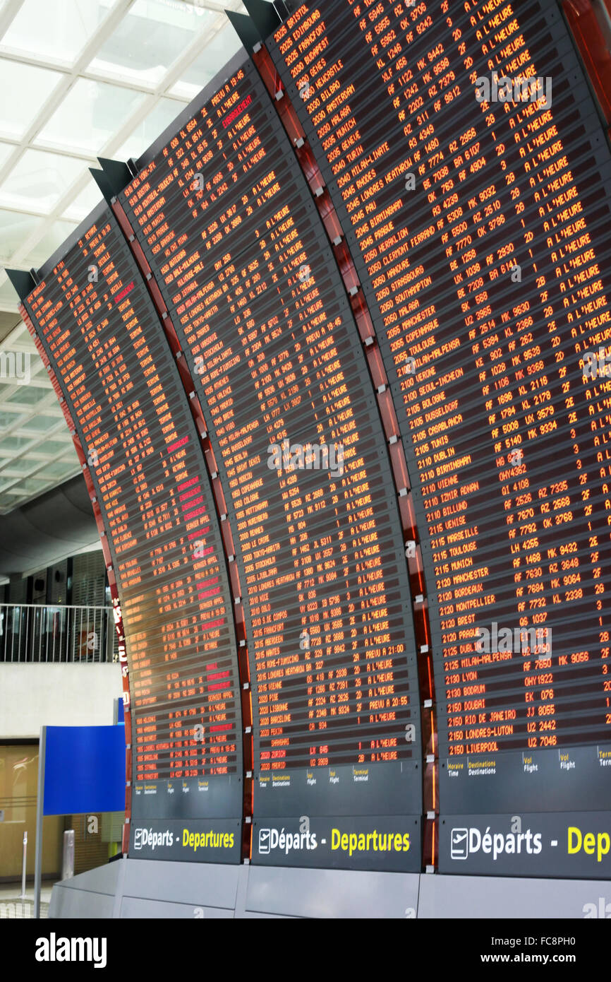 Flight arrival departure information computer hi-res stock photography ...