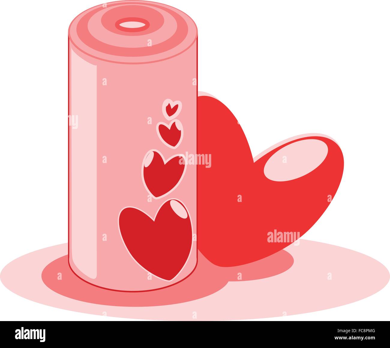Battery of heart in love concept illustration Stock Vector Image & Art ...