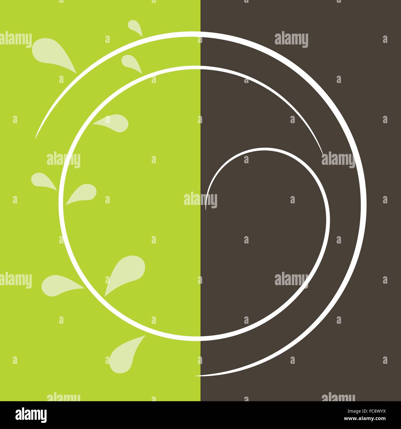 Nature tree symbol in ecology world concept illustration Stock Vector ...