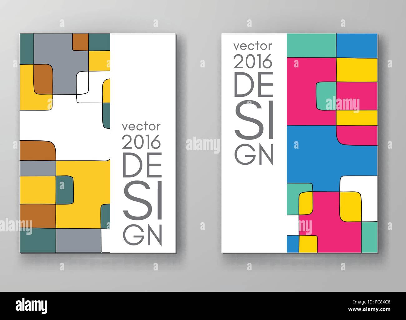 Set of abstract design templates Stock Vector Image & Art - Alamy