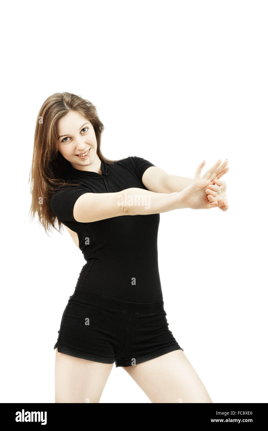 Dancer at motion closeup Stock Photo - Alamy