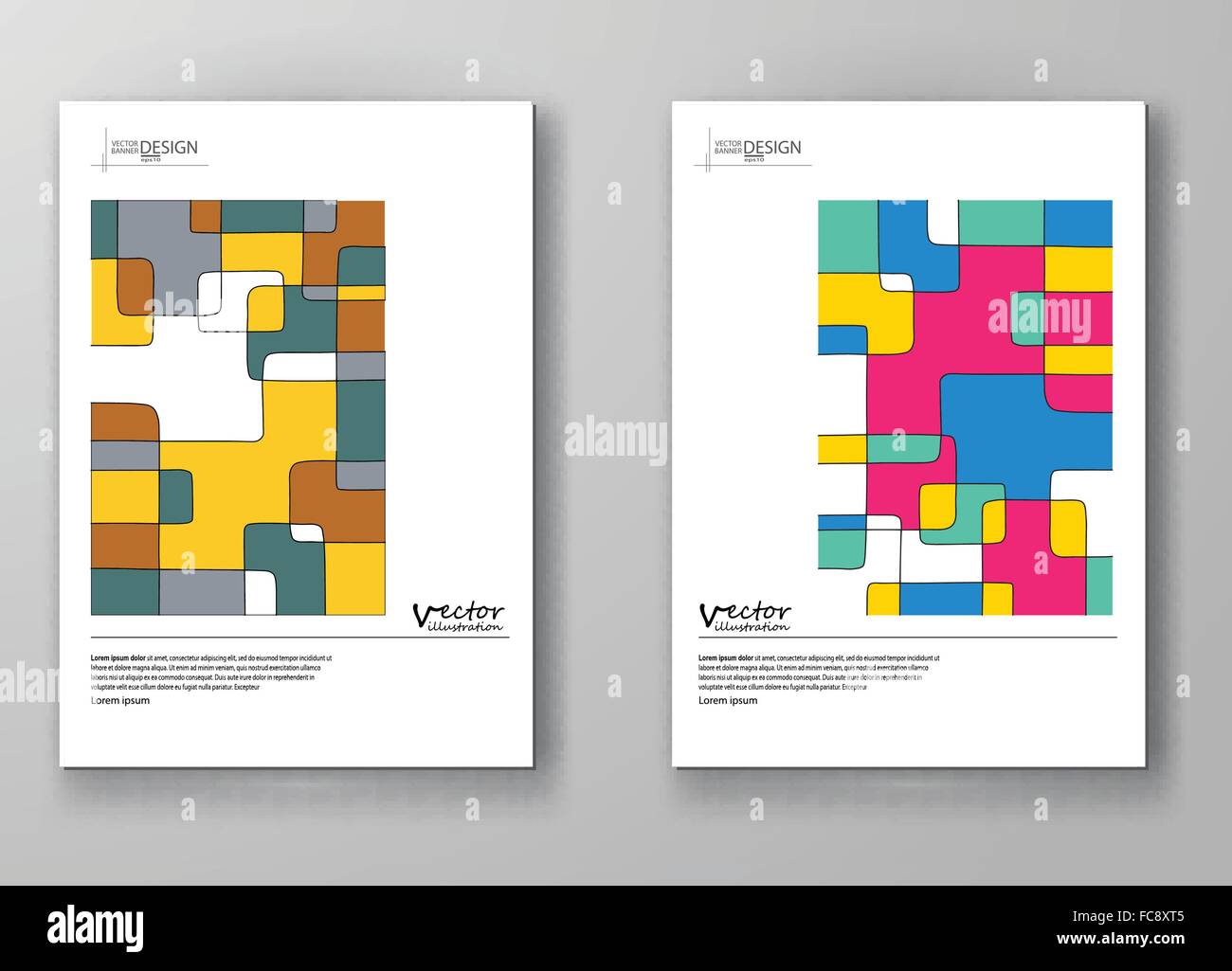 Set of abstract design templates Stock Vector Image & Art - Alamy