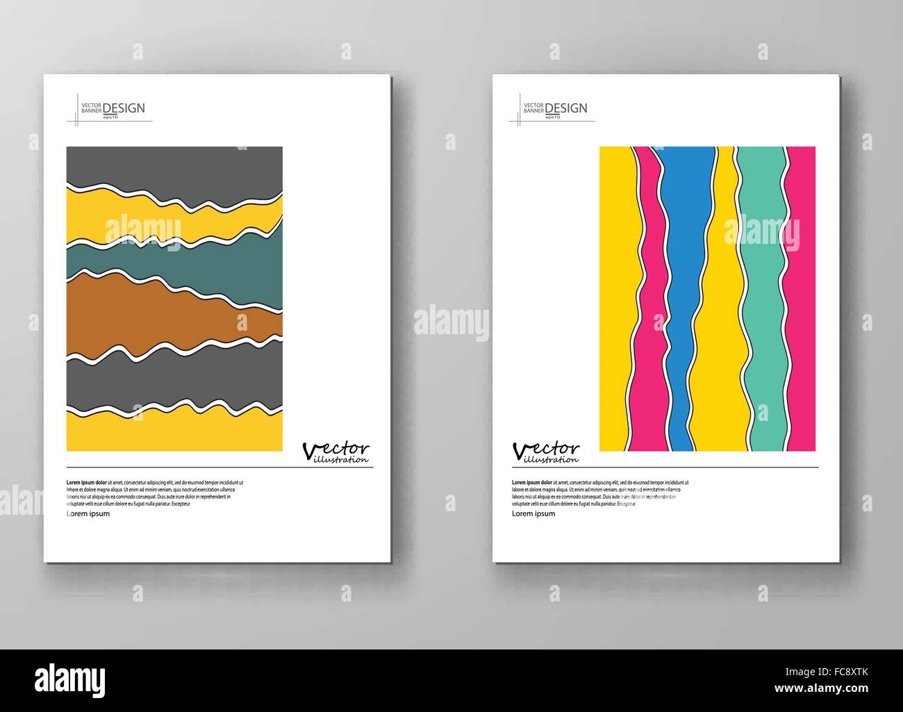 Set of abstract design templates Stock Vector Image & Art - Alamy