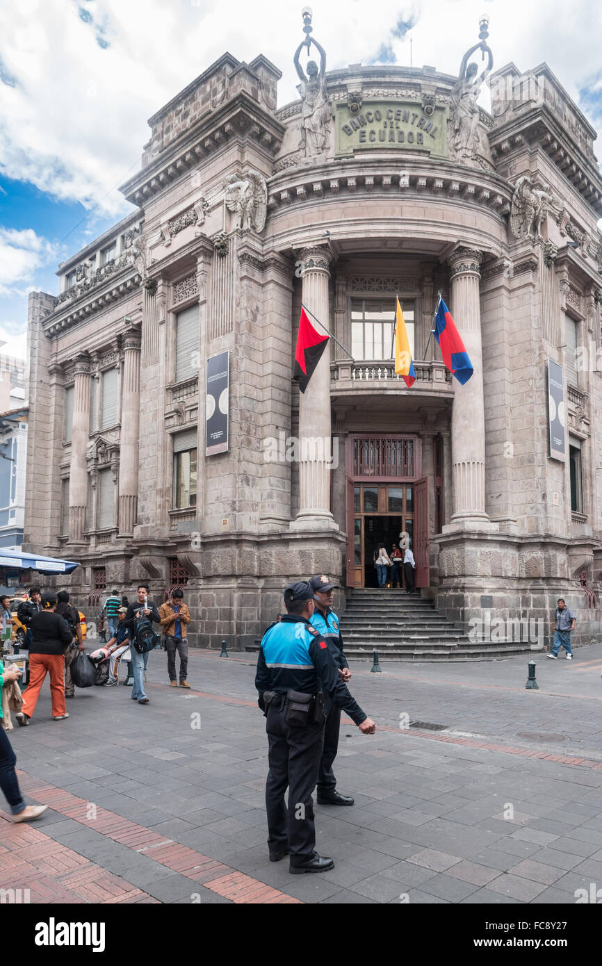 The National Bank of Ecuador in Quito Stock Photo - Alamy