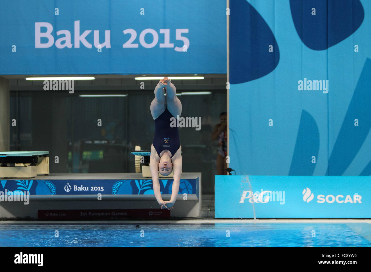 Frida Kallgren (SWE). Final. Women's 1m Springboard. Baku Aquatics ...