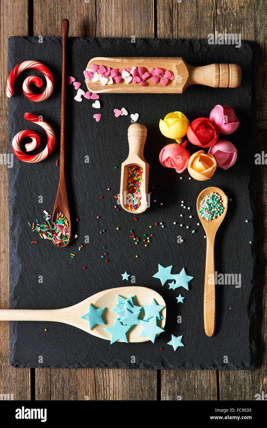 Sugar sprinkle dots Stock Photo - Alamy
