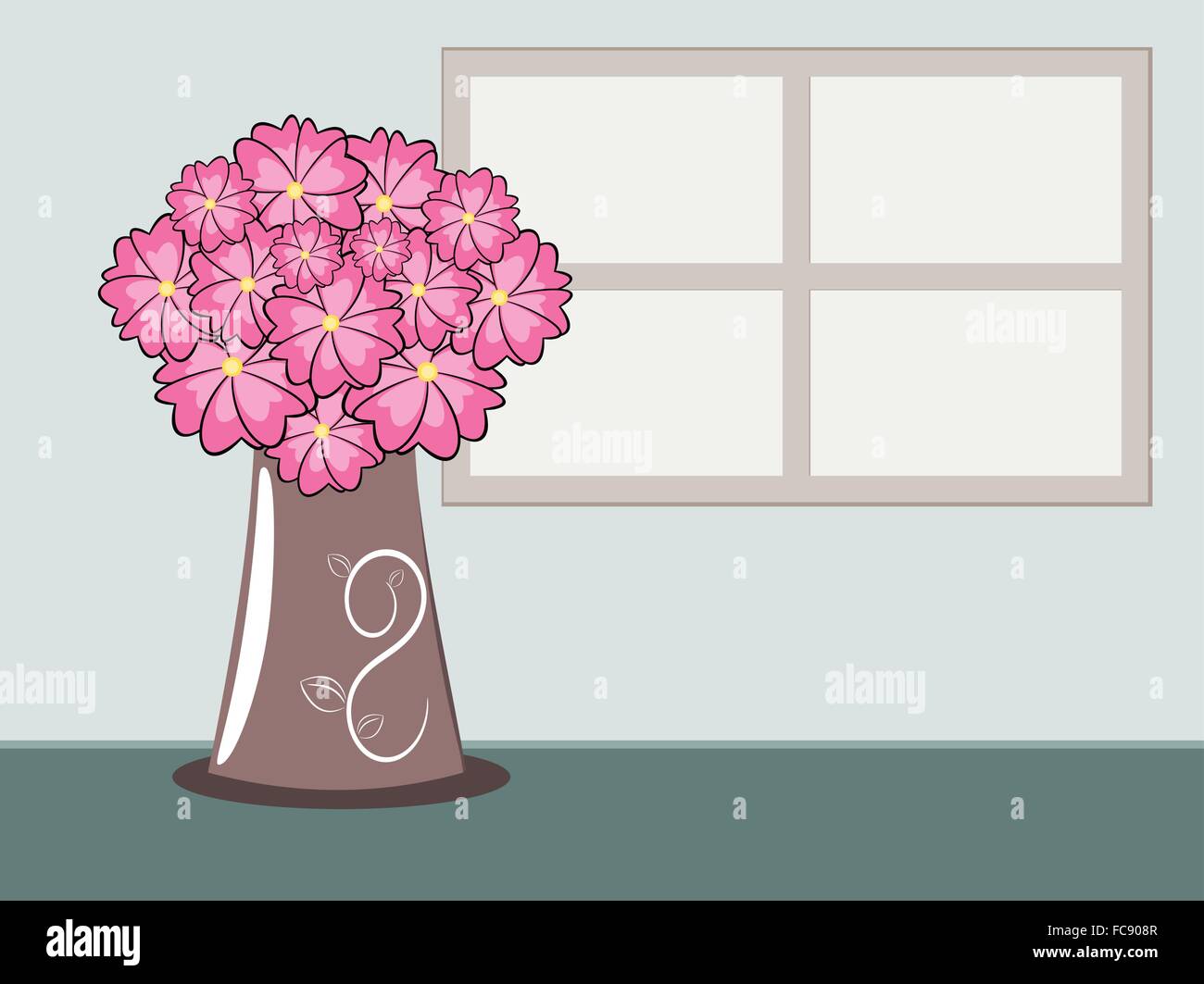 Flower draw and background in peace concept illustration Stock Vector ...