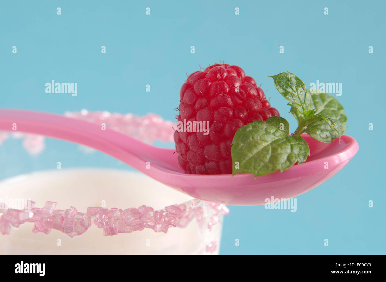 raspberry and milk Stock Photo - Alamy
