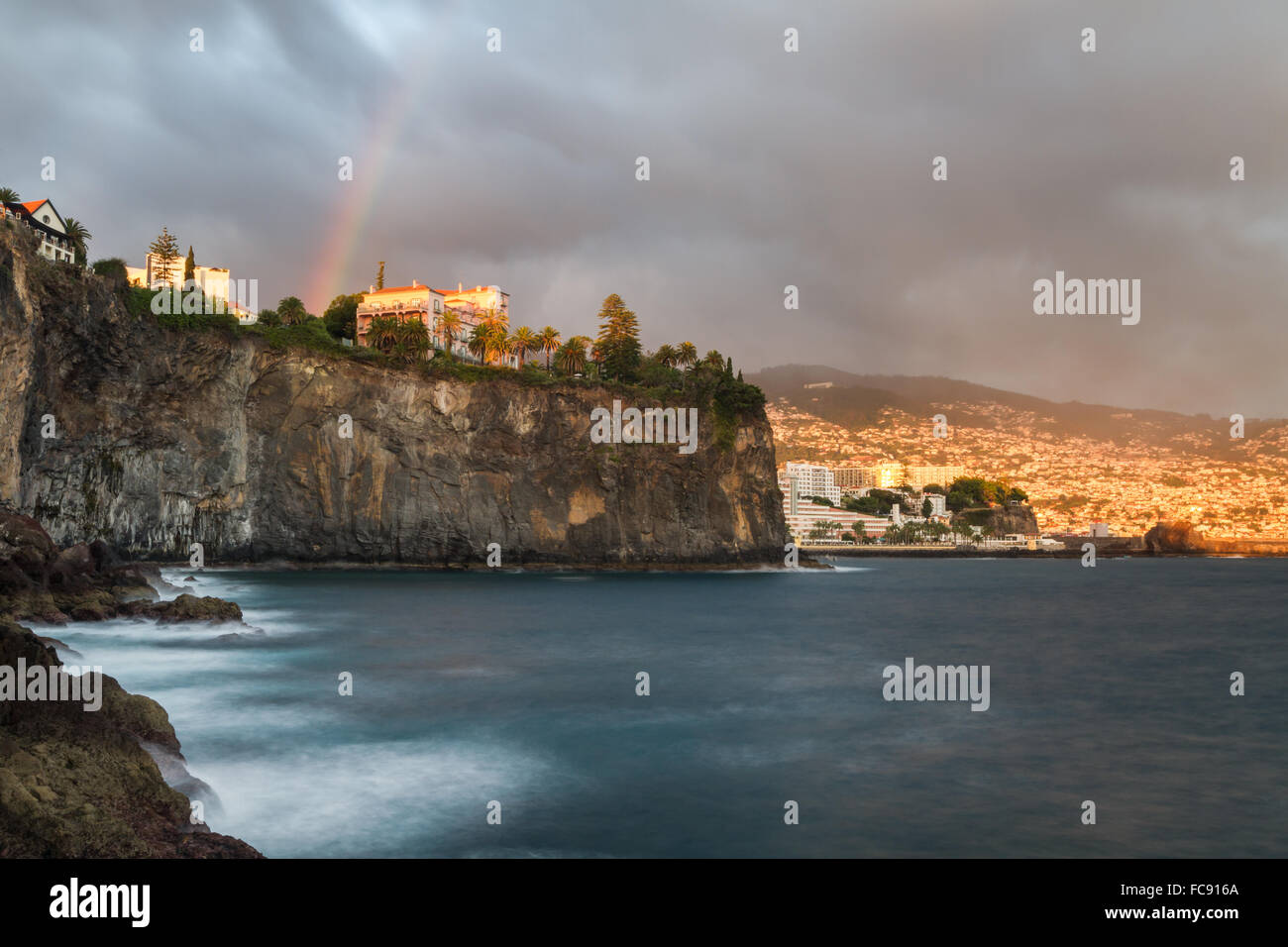 Cityscape Madeira Night High Resolution Stock Photography and Images ...