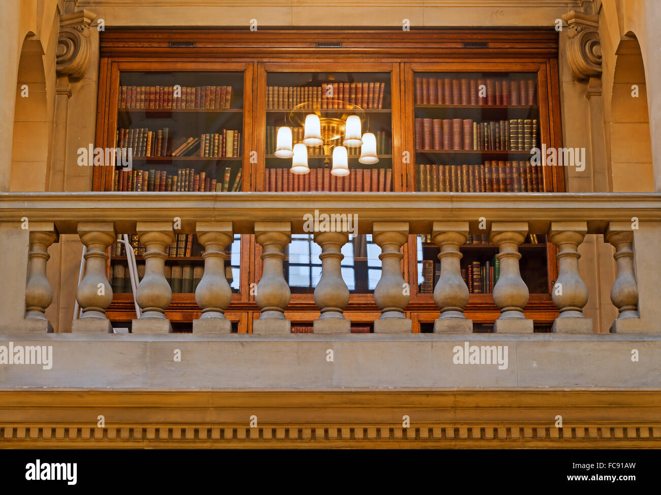The Magnificent Oak Room inside Liverpool Central Library Stock Photo ...