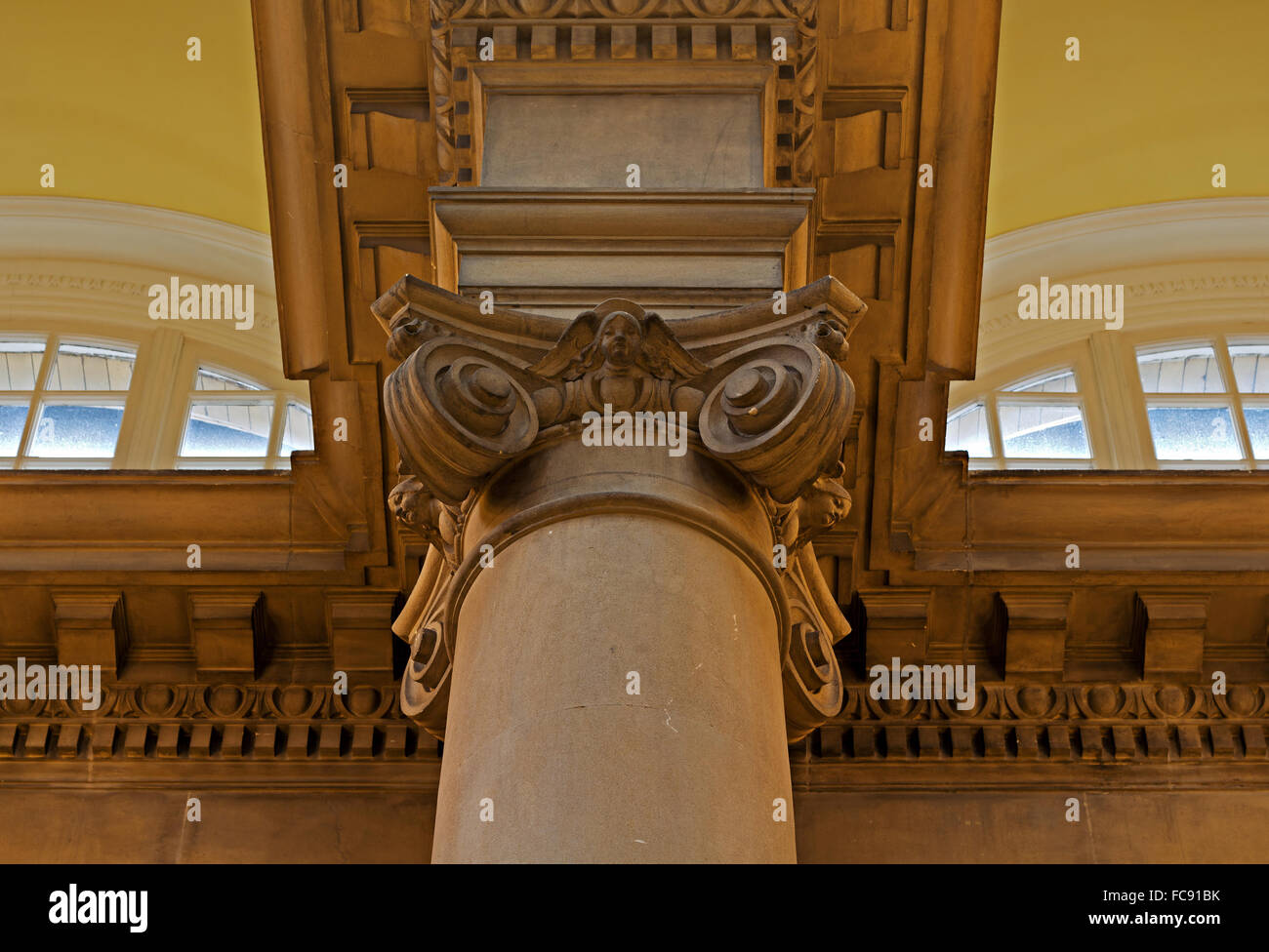 The Magnificent Oak Room inside Liverpool Central Library Stock Photo ...
