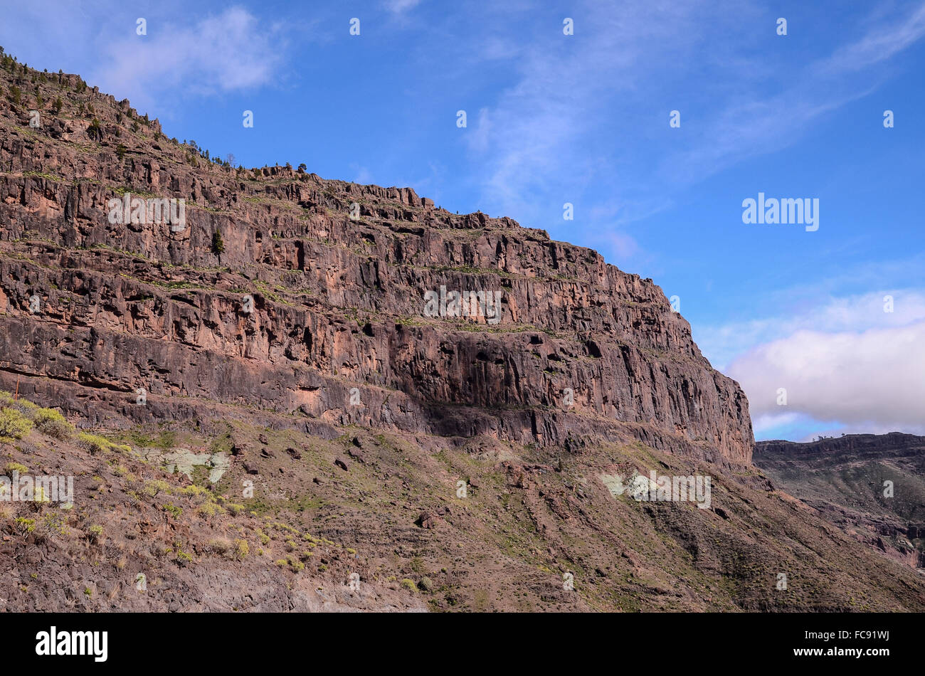 Volcanic Rock Basaltic Formation in Gran Canaria Stock Photo - Alamy