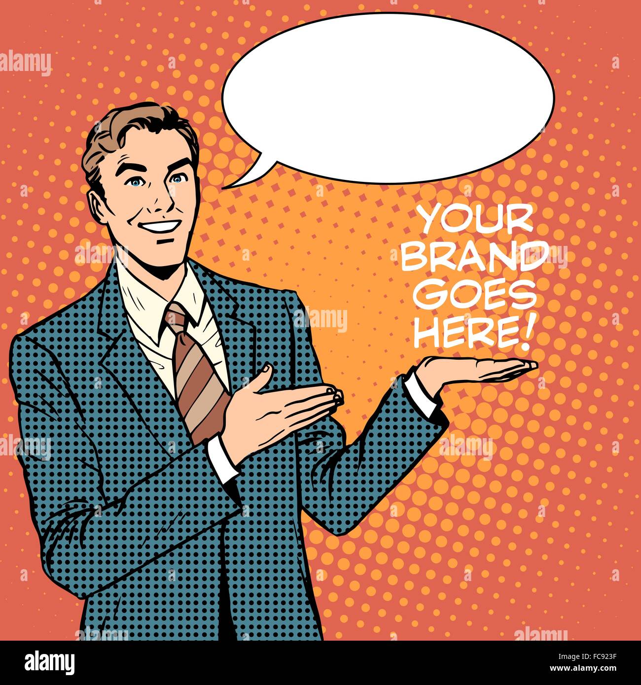 Businessman advertising announcement brand hi-res stock photography and ...