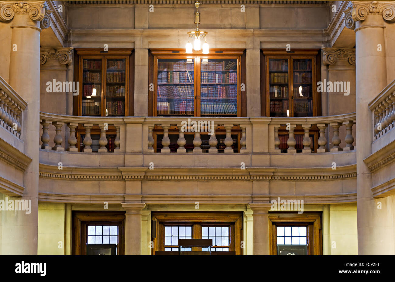 The Magnificent Oak Room inside Liverpool Central Library Stock Photo ...