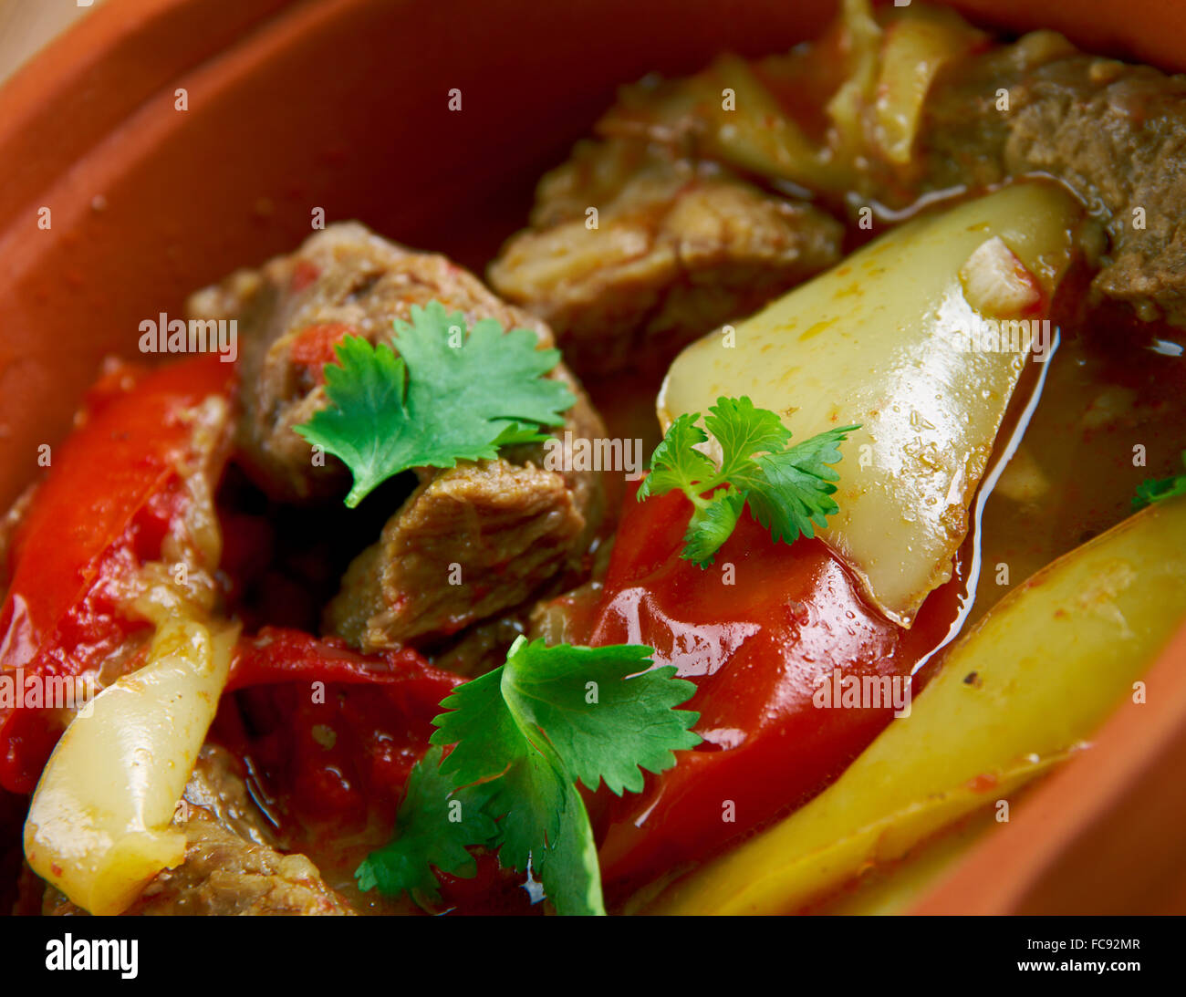 Turkish dish of lamb Stock Photo - Alamy