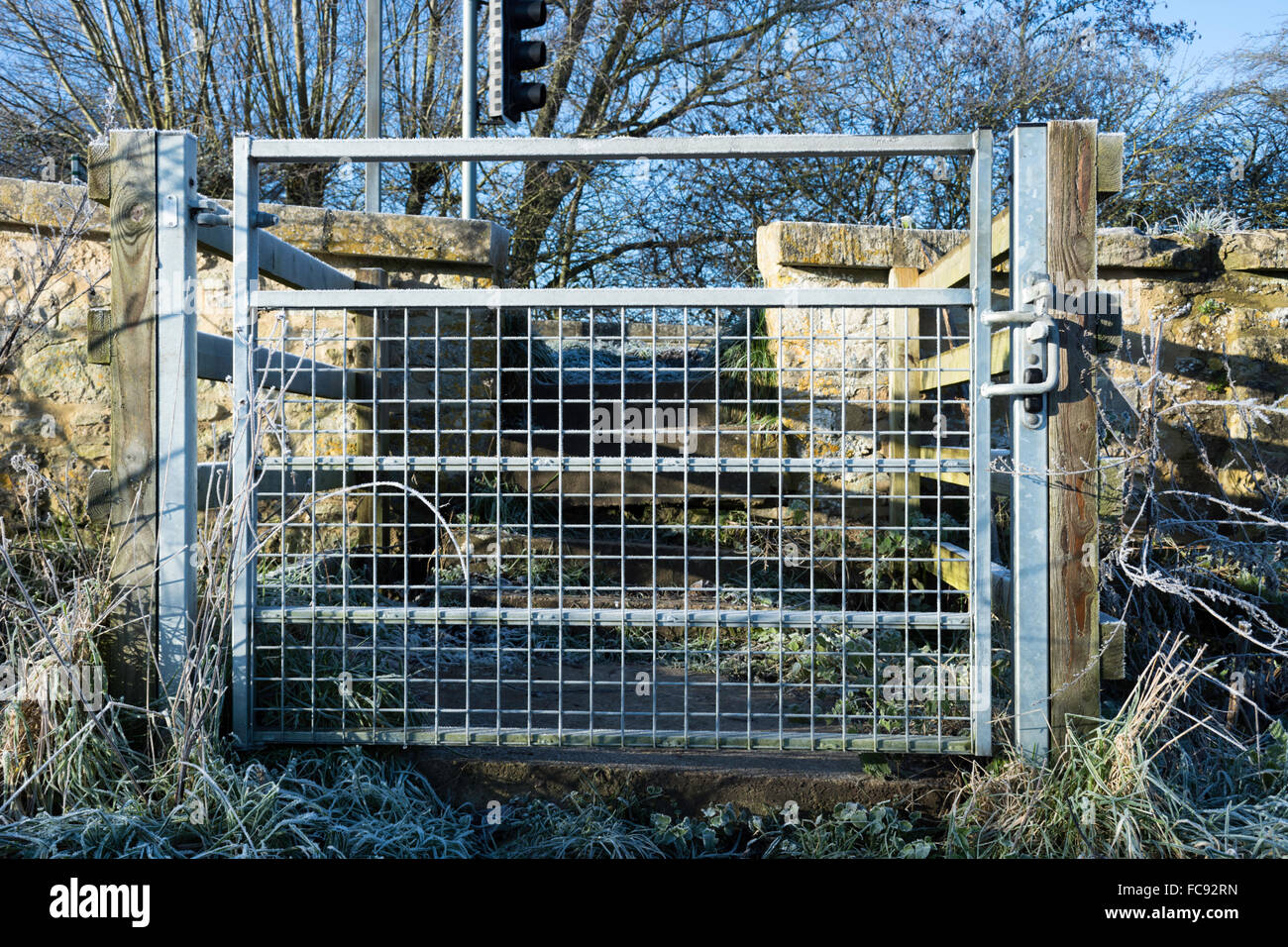 Gate Across the Bridge Stock Photo - Alamy