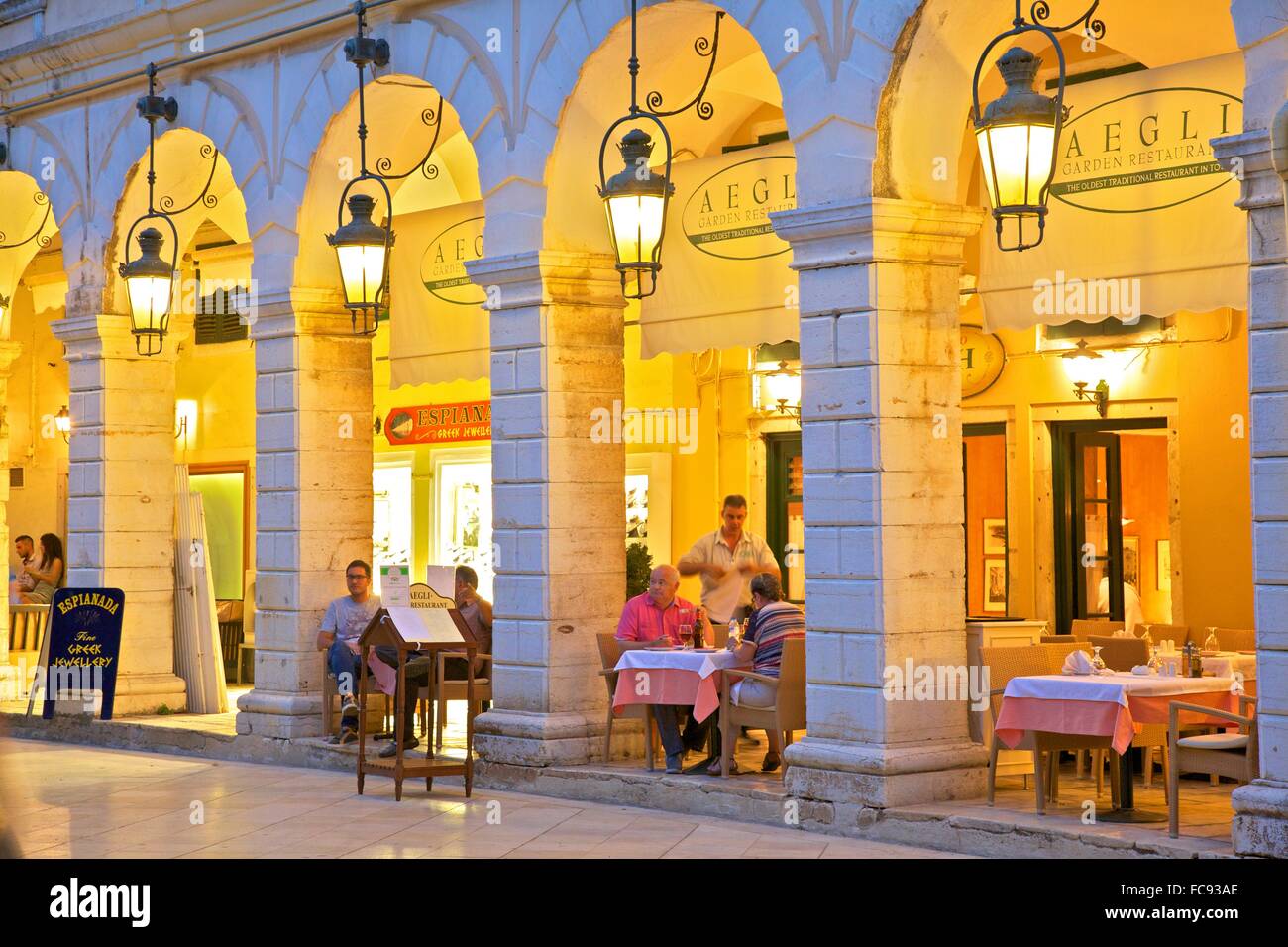 The Liston, Corfu Old Town, Corfu, The Ionian Islands, Greek Islands ...