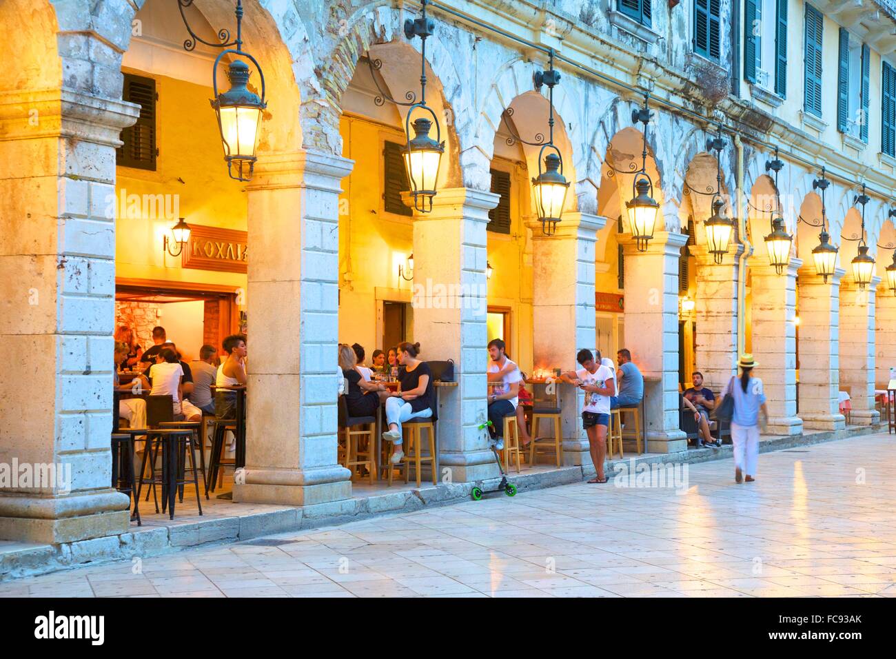The Liston, Corfu Old Town, Corfu, The Ionian Islands, Greek Islands ...