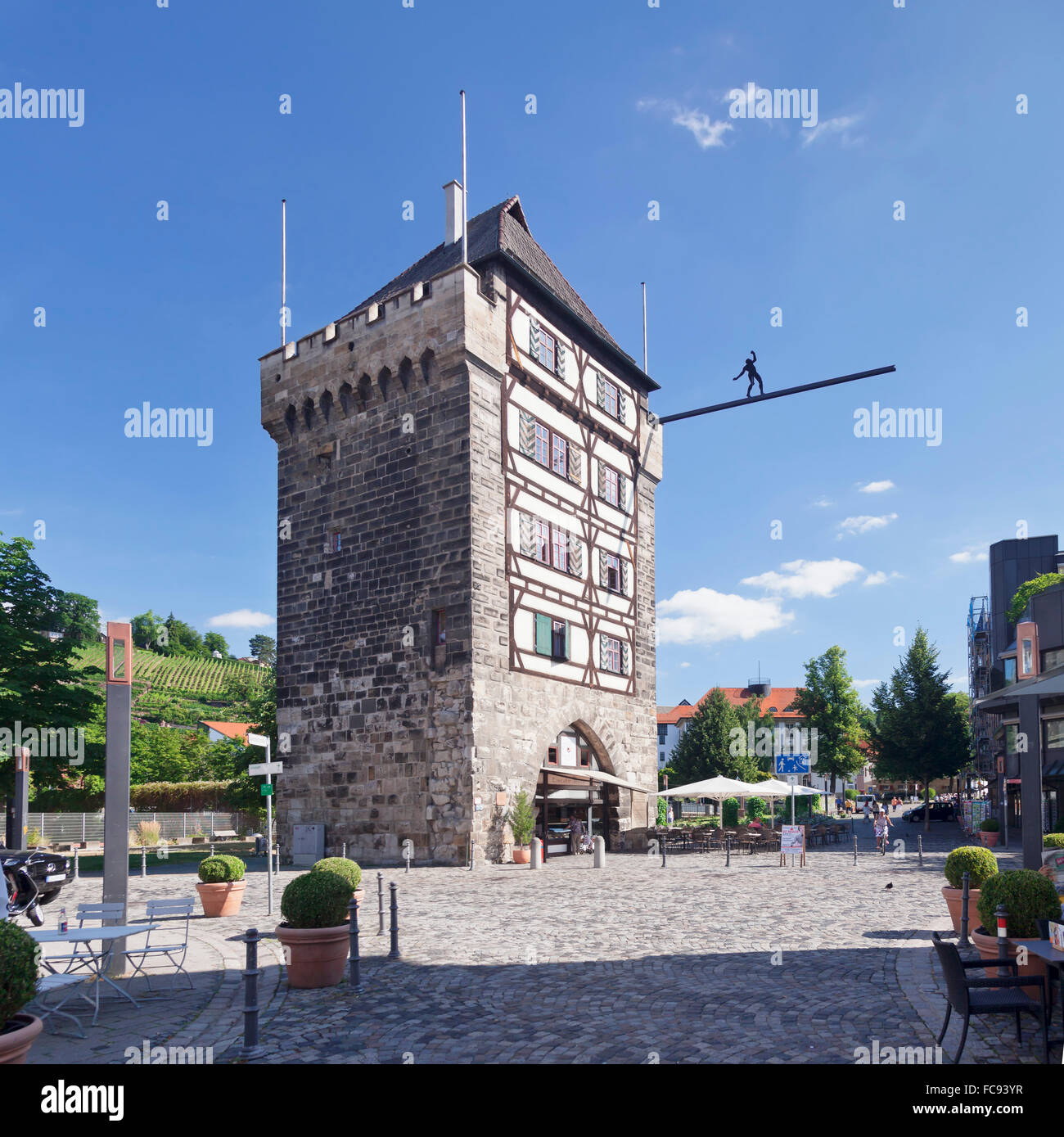 Schelztorturm tower, Esslingen, Baden-Wurttemberg, Germany, Europe ...