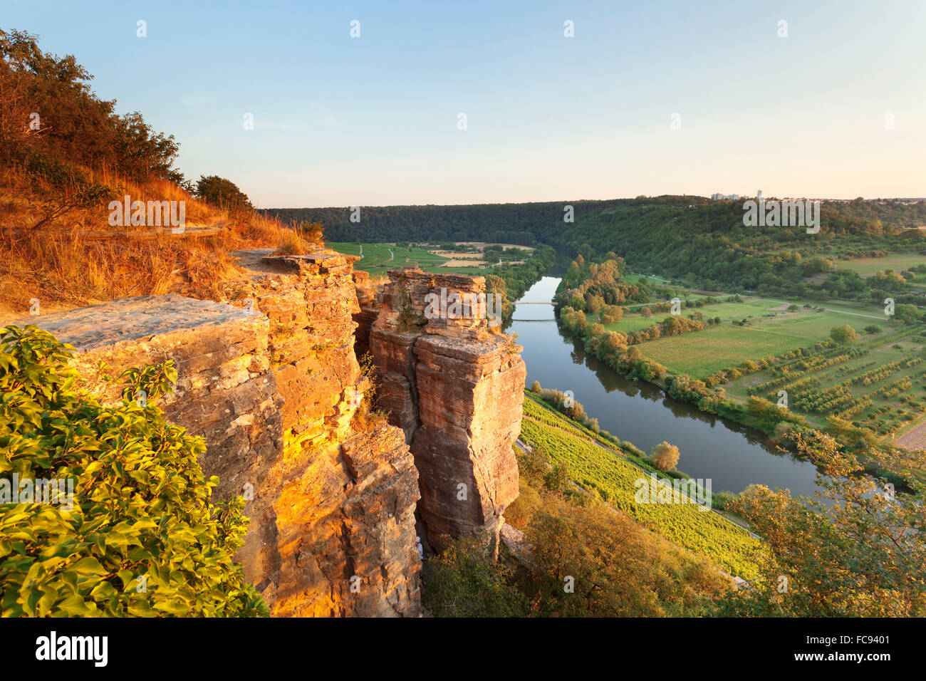 Hessigheim Felsengarten (Rock Gardens), Neckartal Valley, River Neckar ...