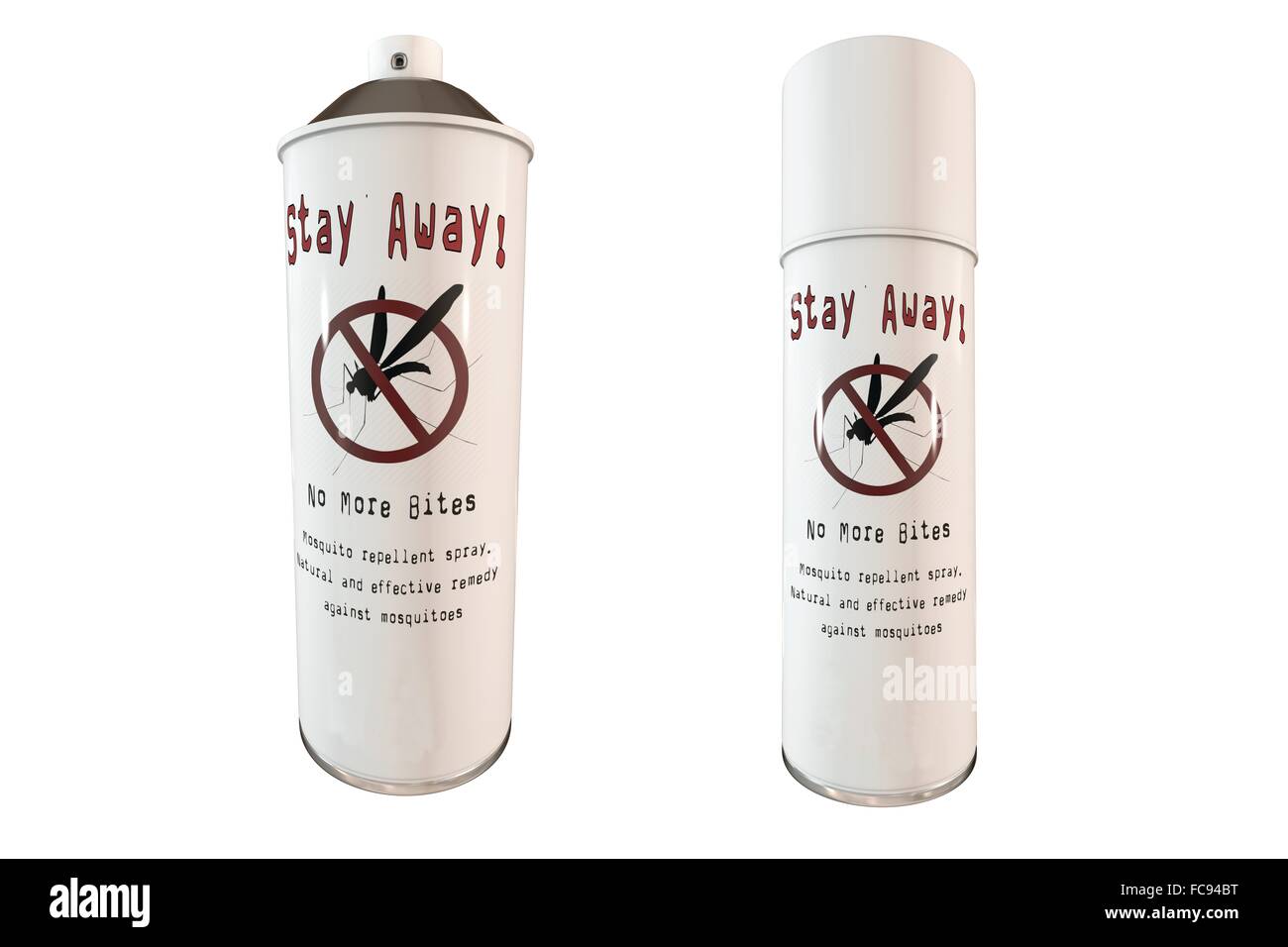 mosquito spray can isolated on white background Stock Photo - Alamy