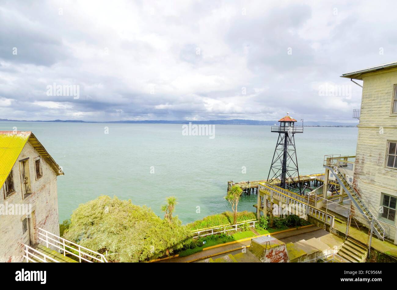 Alcatraz watch tower High Resolution Stock Photography and Images - Alamy
