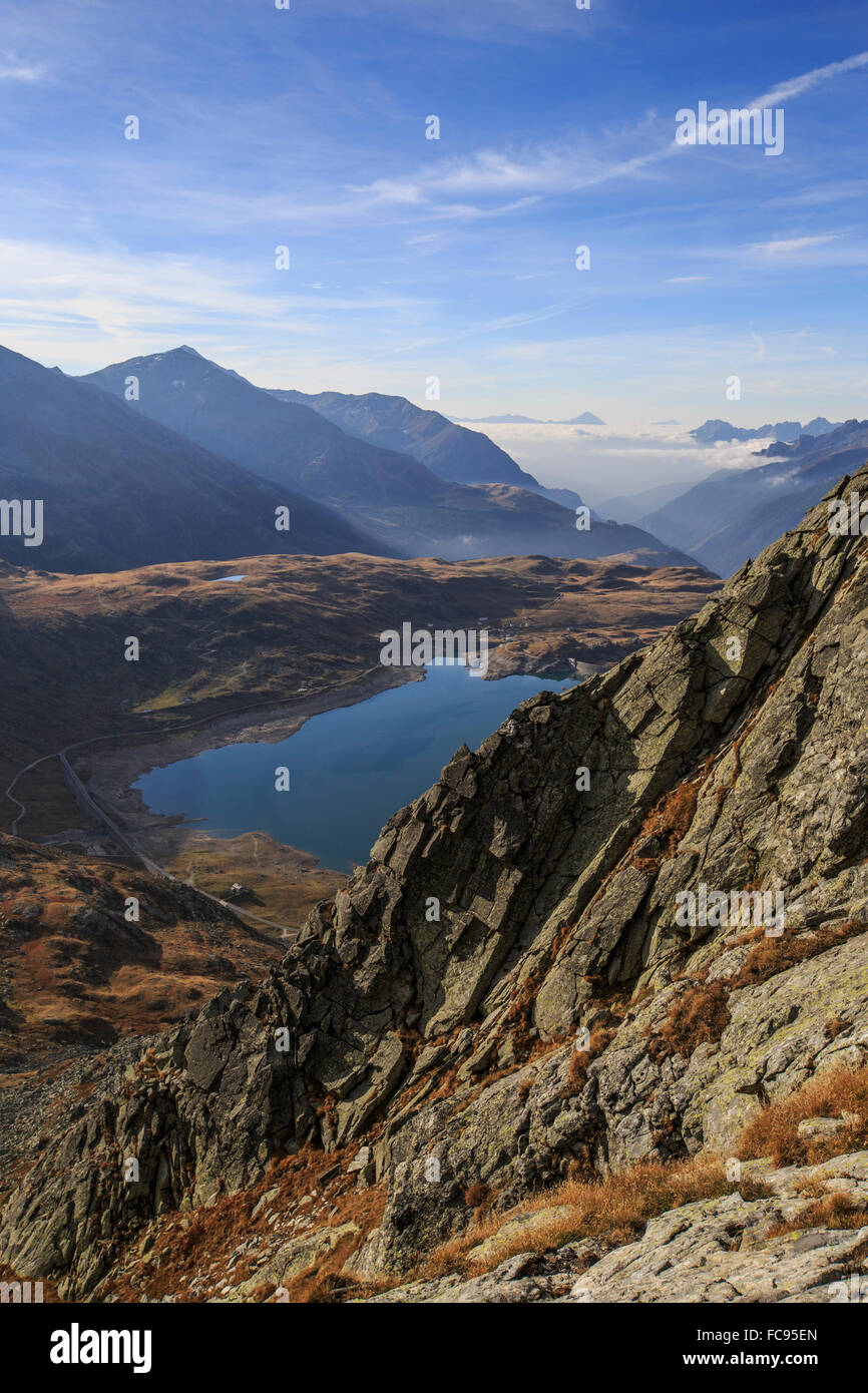 View of Lake Montespluga from Pizzo Della Casa, Chiavenna Valley ...