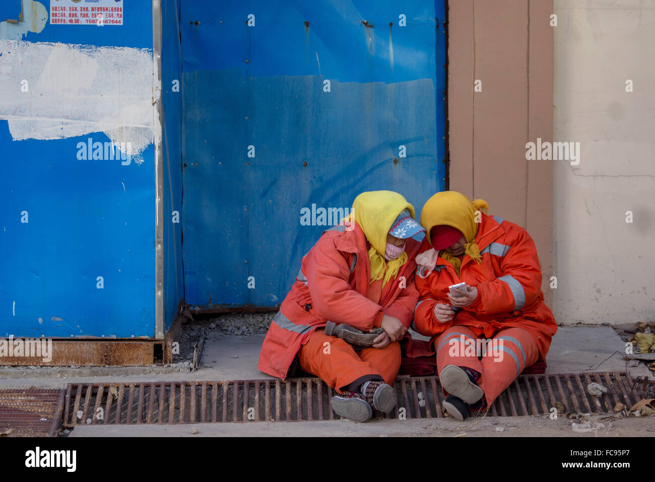Cleaning migrant workers hi-res stock photography and images - Alamy