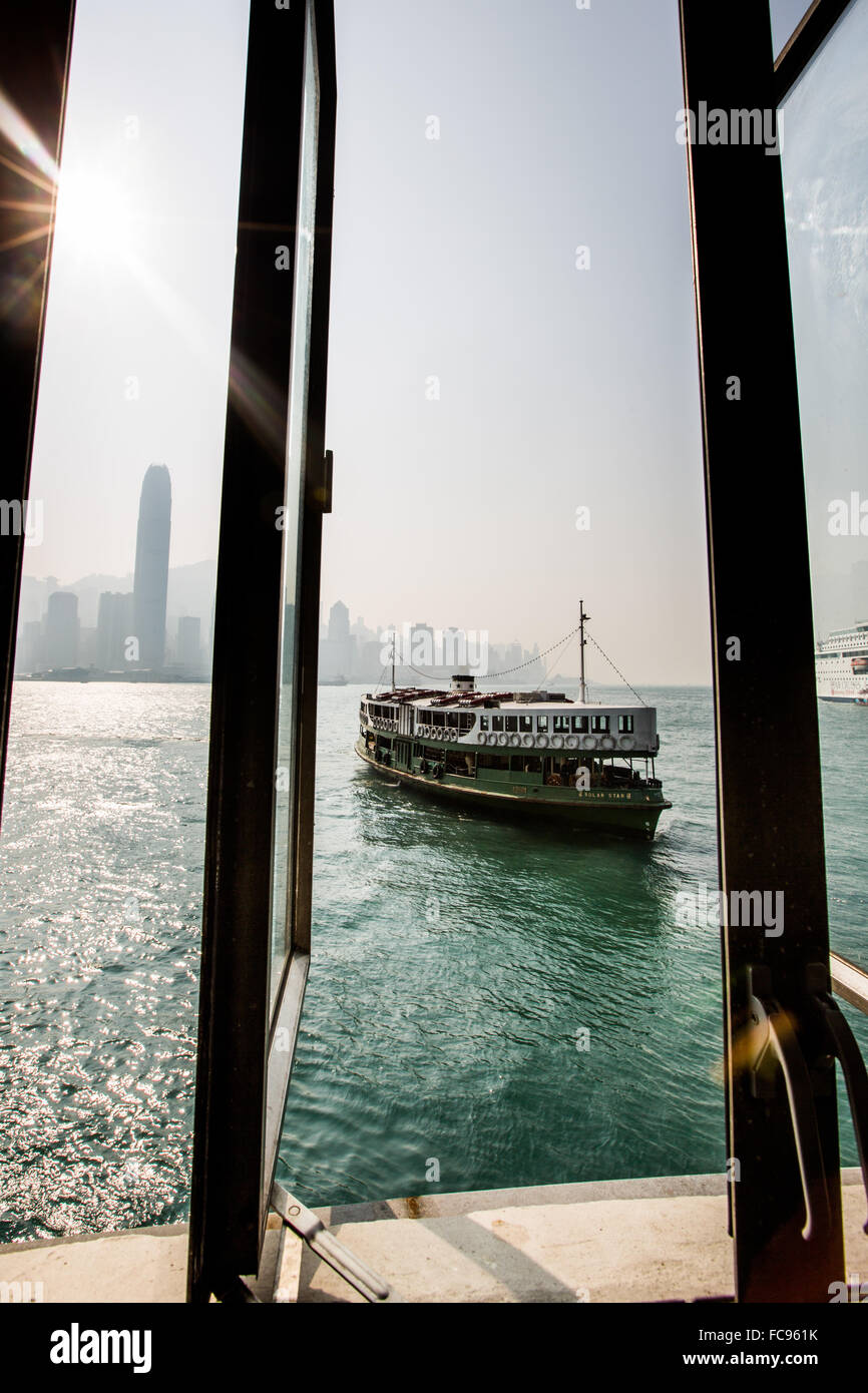 Star Ferry with Hong Kong in the background, Hong Kong, China, Asia ...