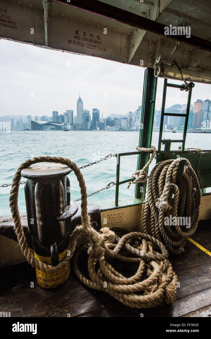 Star Ferry with Hong Kong in the background, Hong Kong, China, Asia ...