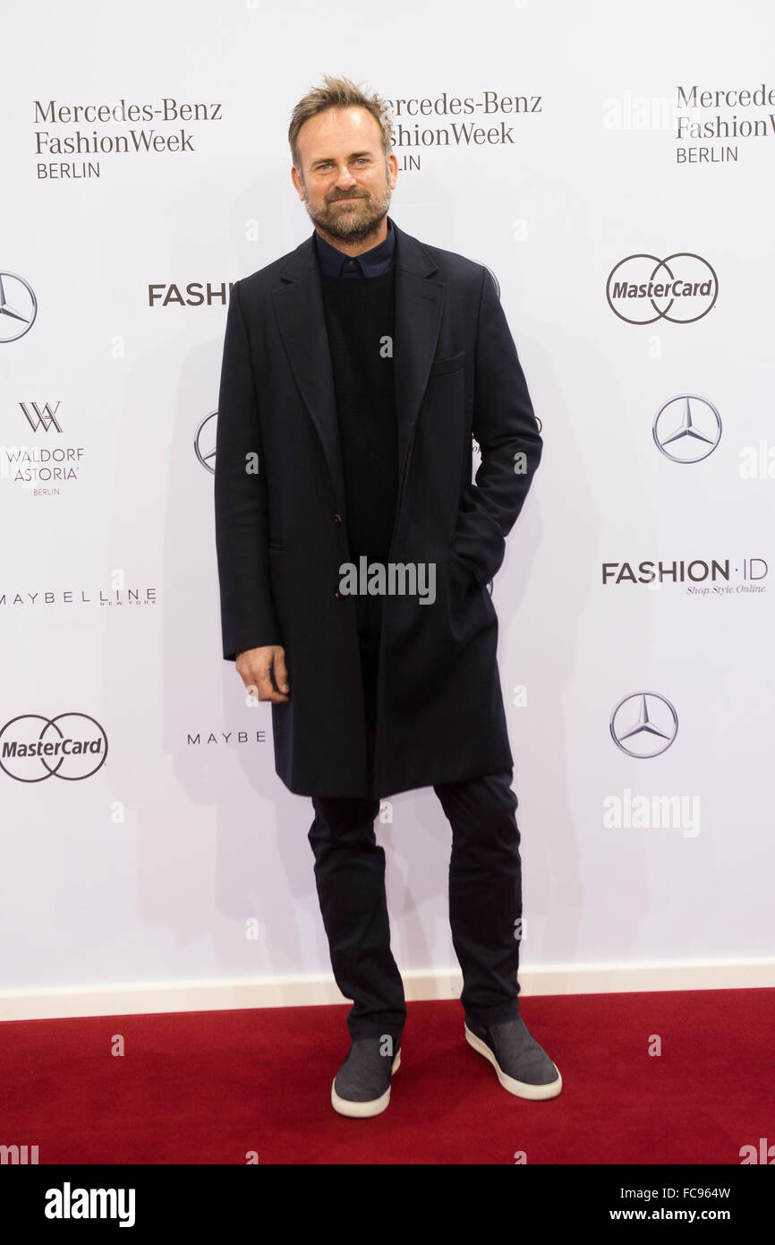 Berlin, Germany. 21st Jan, 2016. Photographer Jeff Bark poses during ...