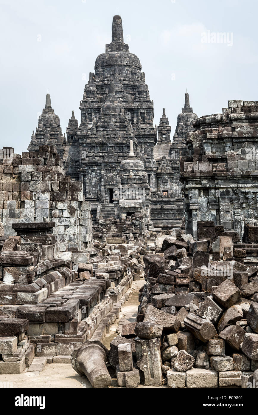 Sewu Mahayana Buddhist temple. Central Java, Indonesia Stock Photo - Alamy