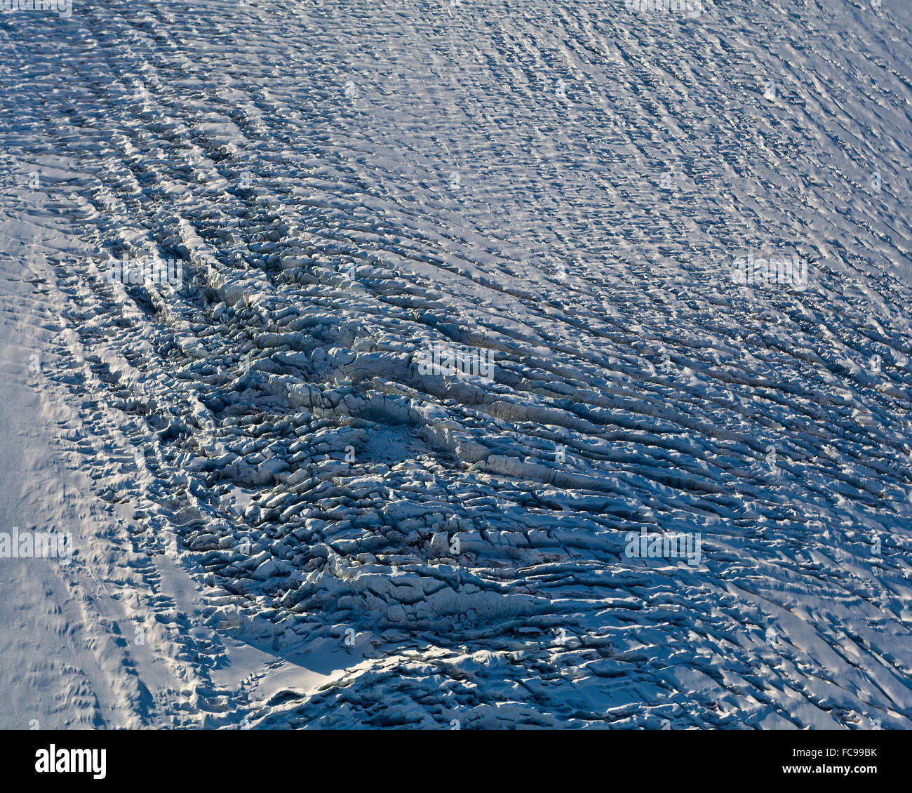 Aerial view of the area by Katla, a subglacial volcano under ...
