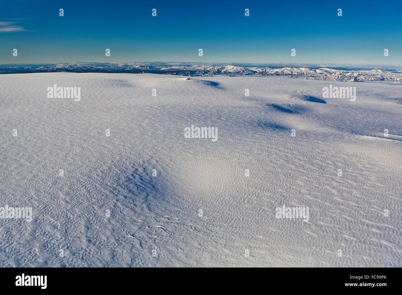 Aerial view of the area by Katla, a subglacial volcano under ...