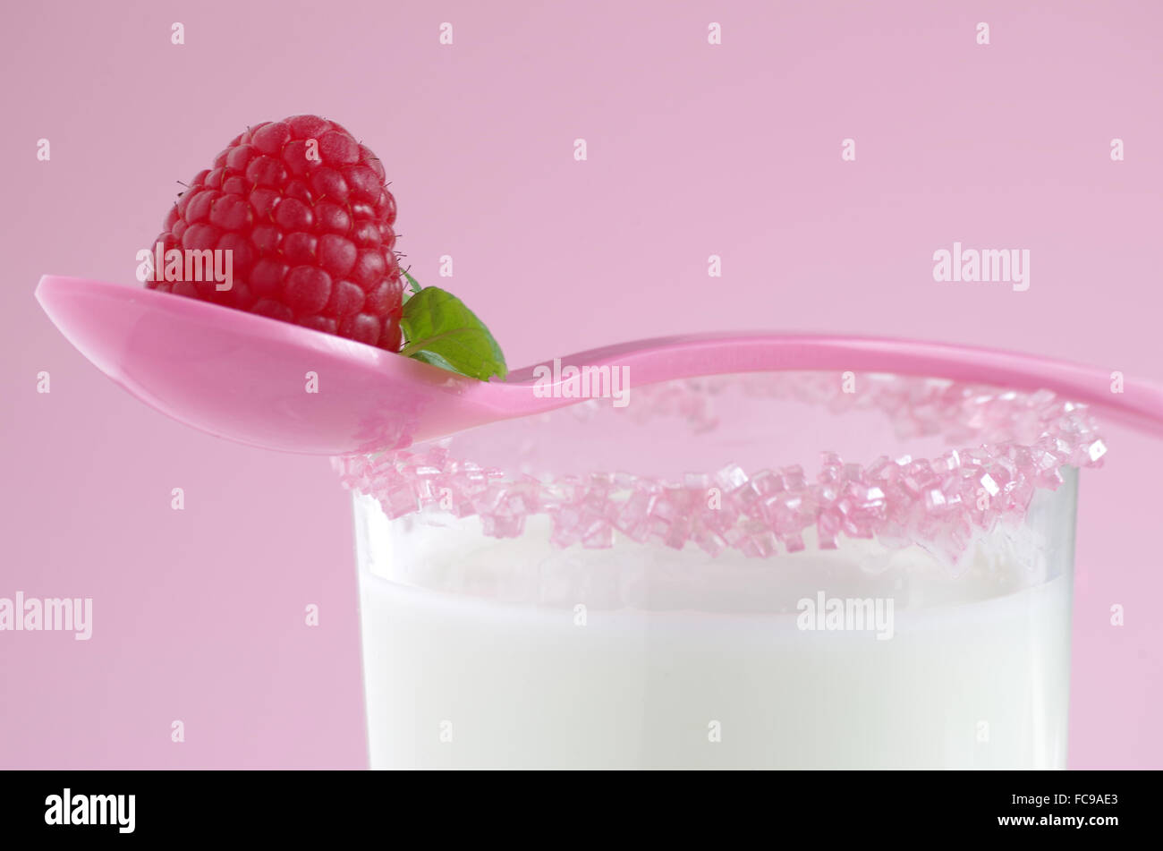 raspberry and milk Stock Photo - Alamy