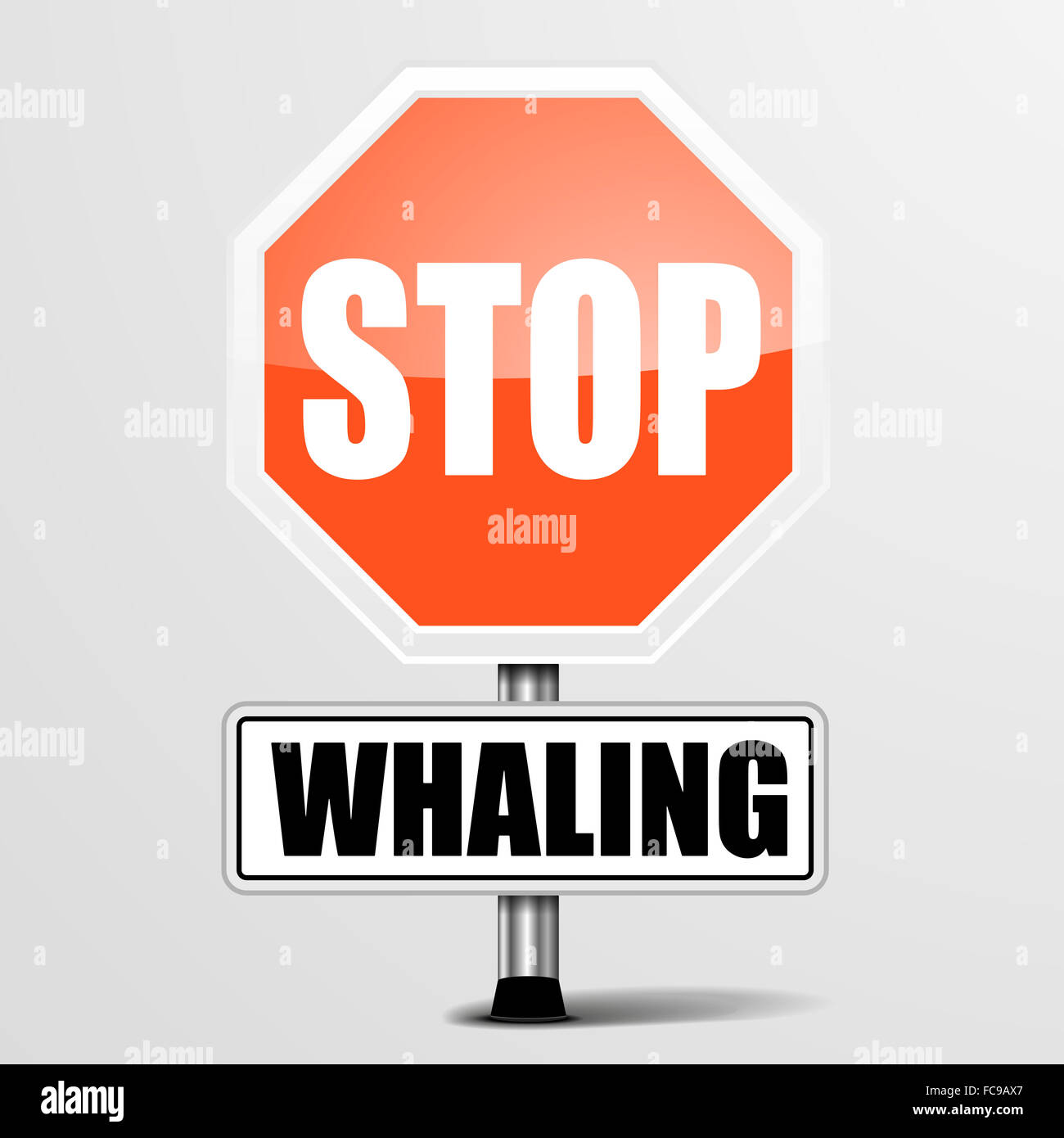 Sign Stop Whaling Stock Photo - Alamy