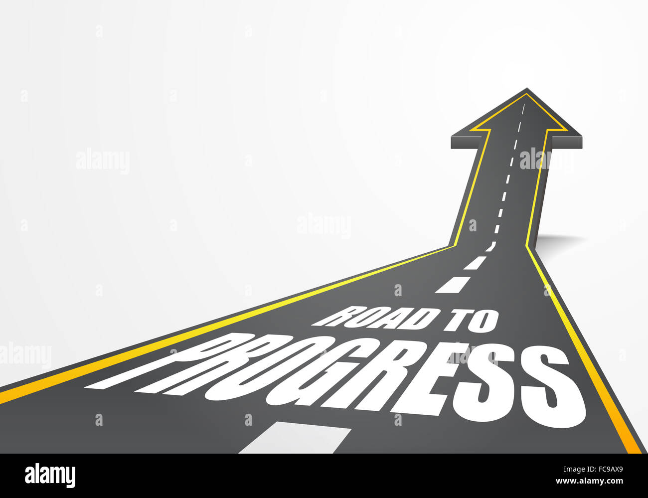 road to Progress Stock Photo - Alamy