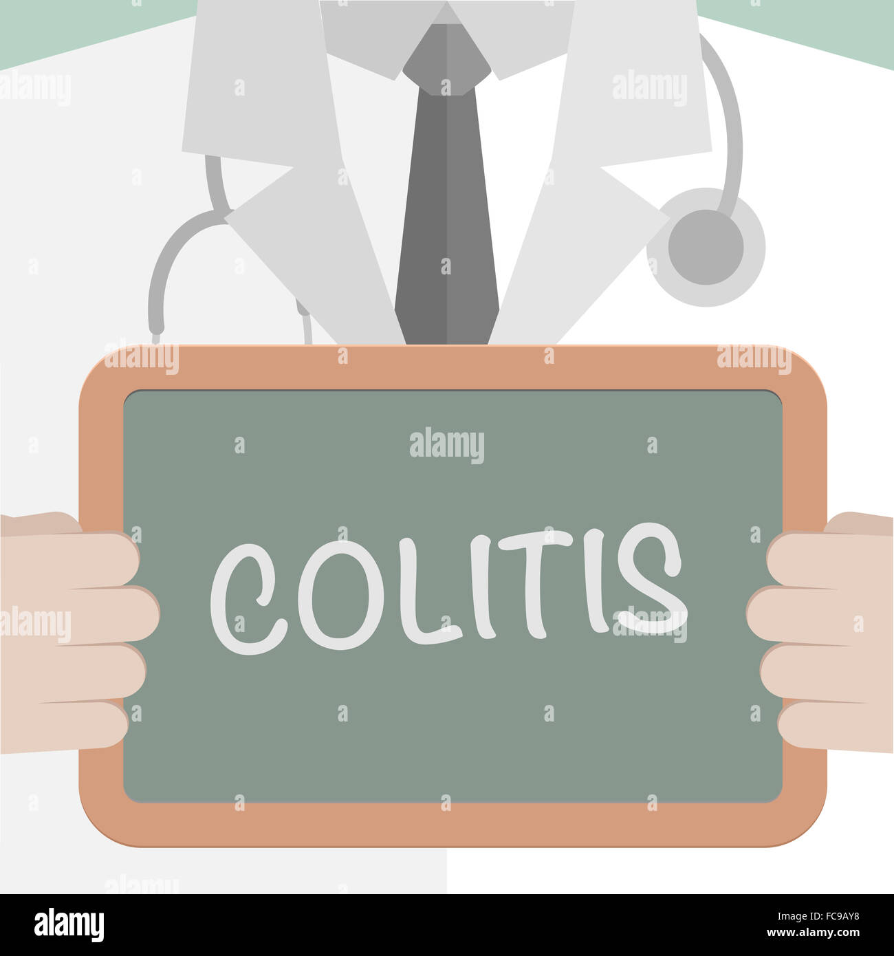 Medical Board Colitis Stock Photo - Alamy