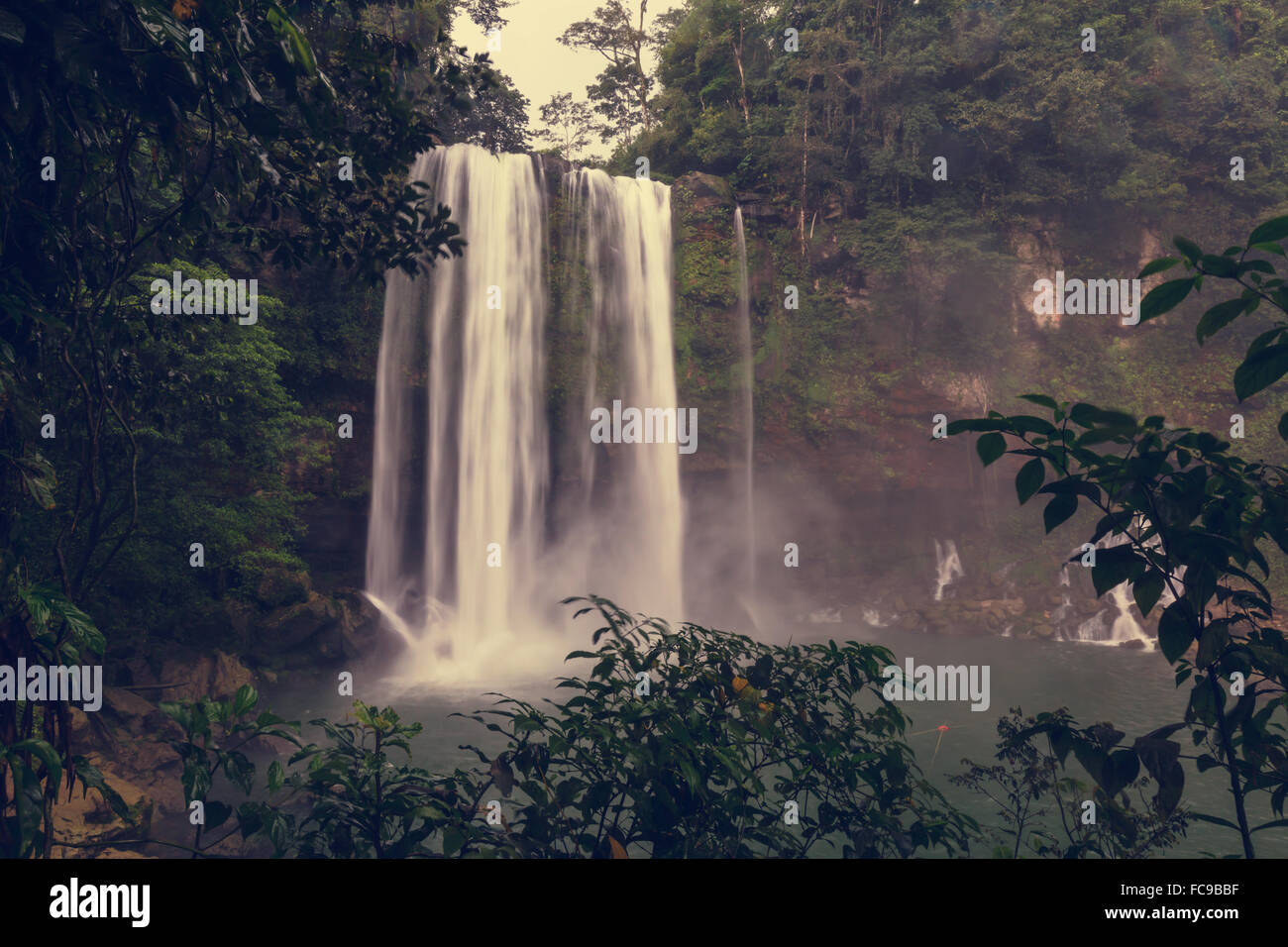 Waterfall in Mexico Stock Photo - Alamy