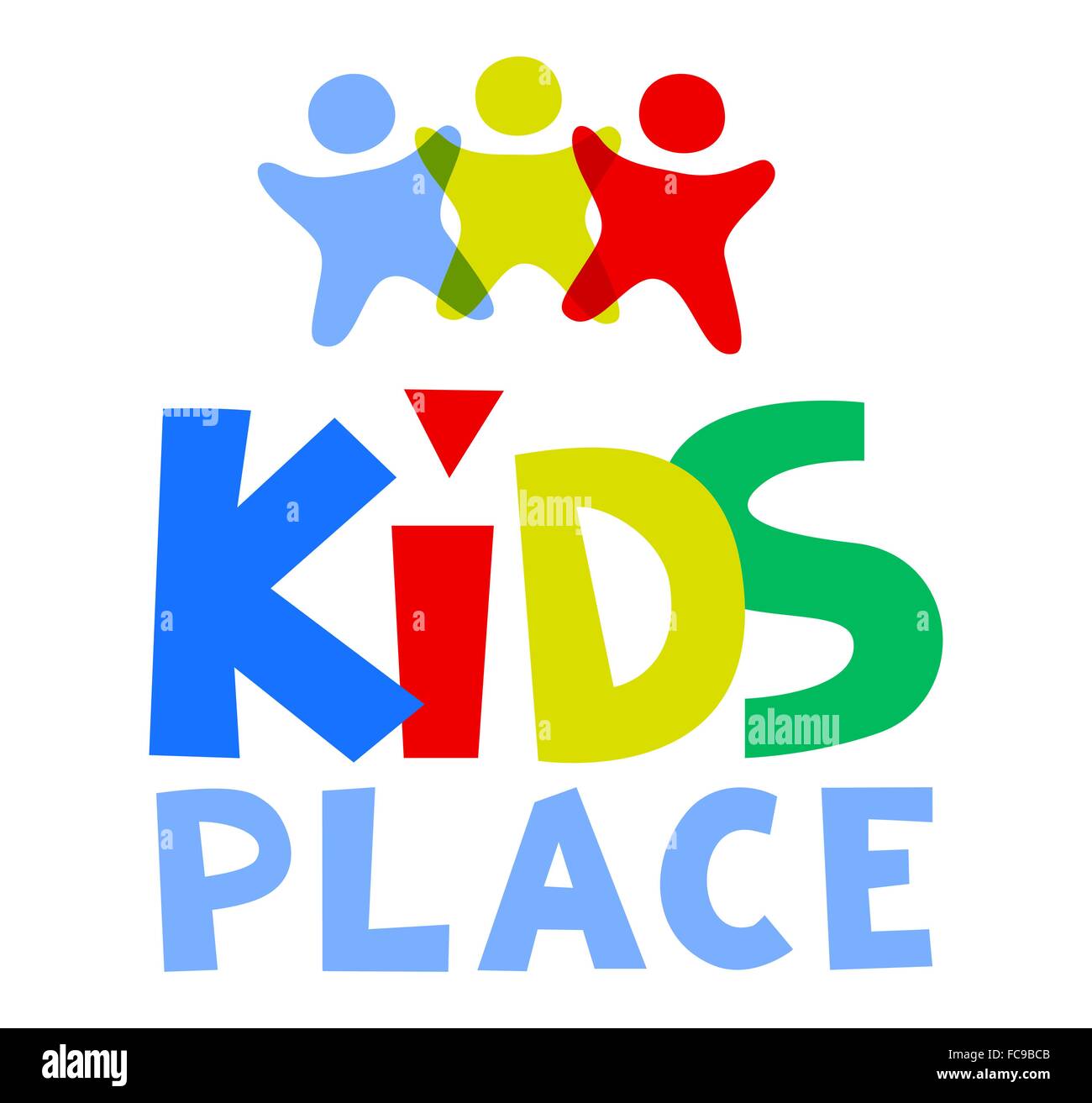 Kids Place Vector Logo Template Stock Vector Image & Art - Alamy
