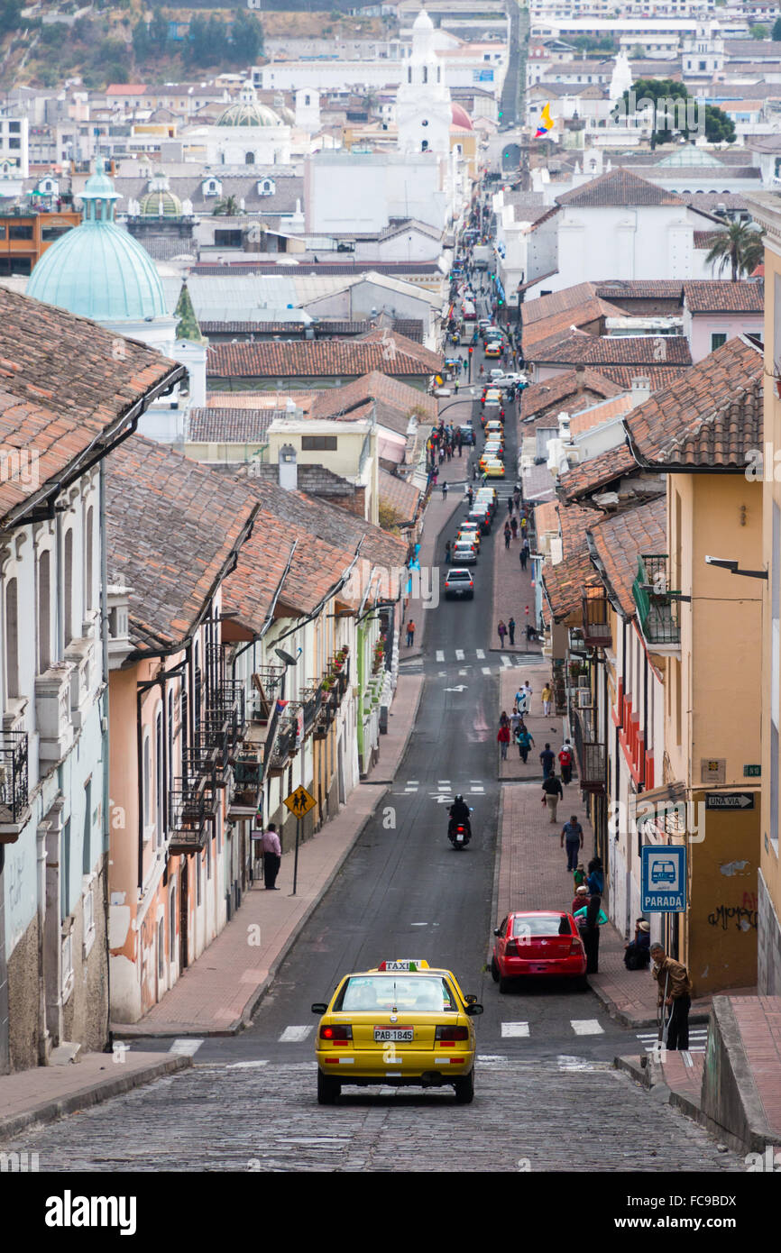Street scene in Quito, Ecuador Stock Photo - Alamy