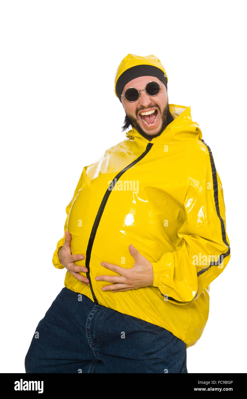 Overweight man isolated on the white Stock Photo - Alamy