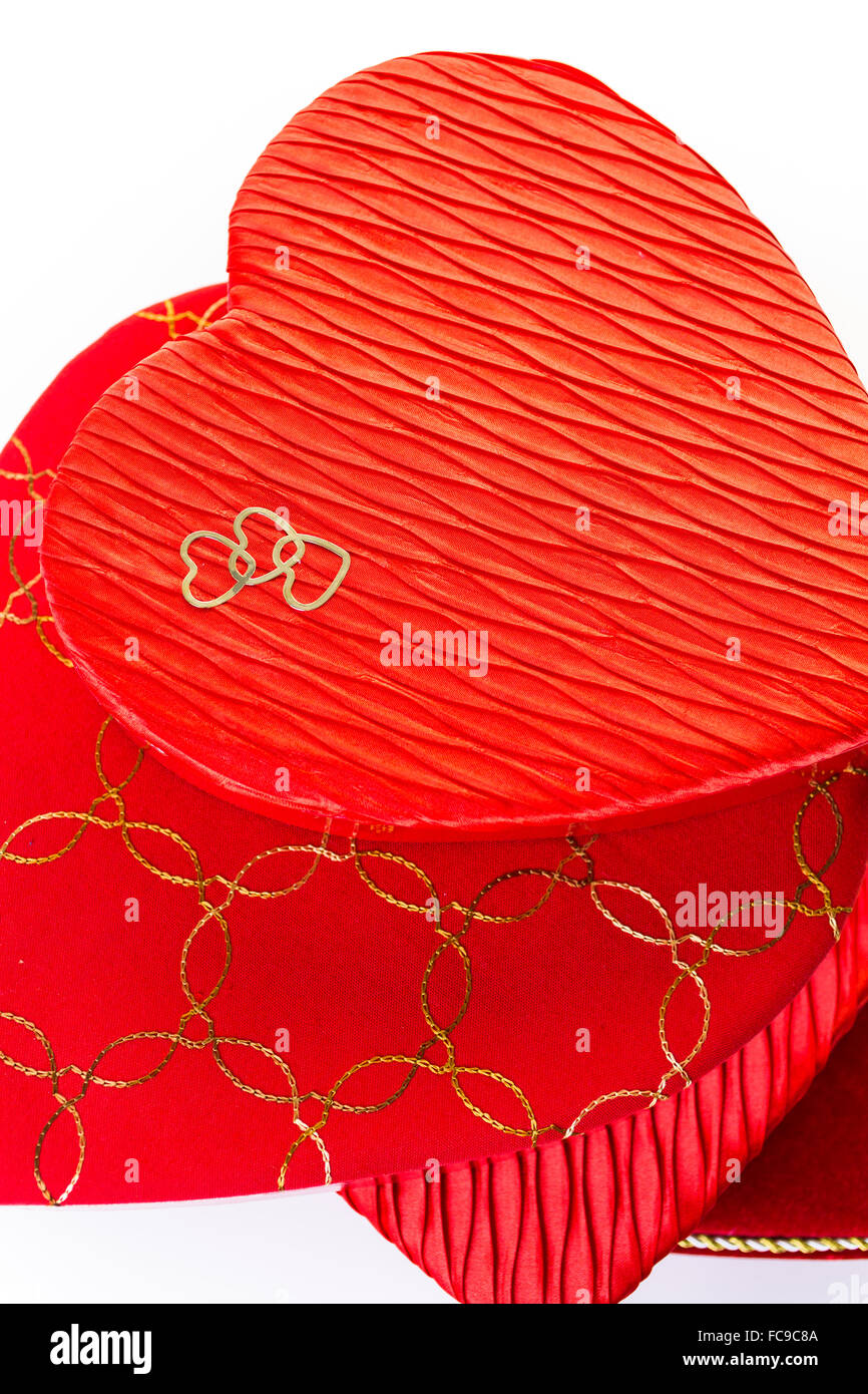 Heart chaped boxes with gourmet chocolate for Valentines Day Stock ...