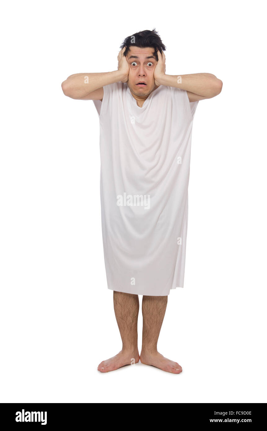 Funny man suffering from mental disorder Stock Photo - Alamy