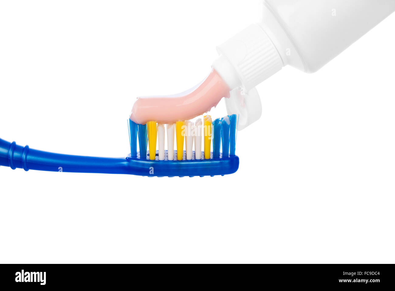 Toothbrush and paste Stock Photo - Alamy
