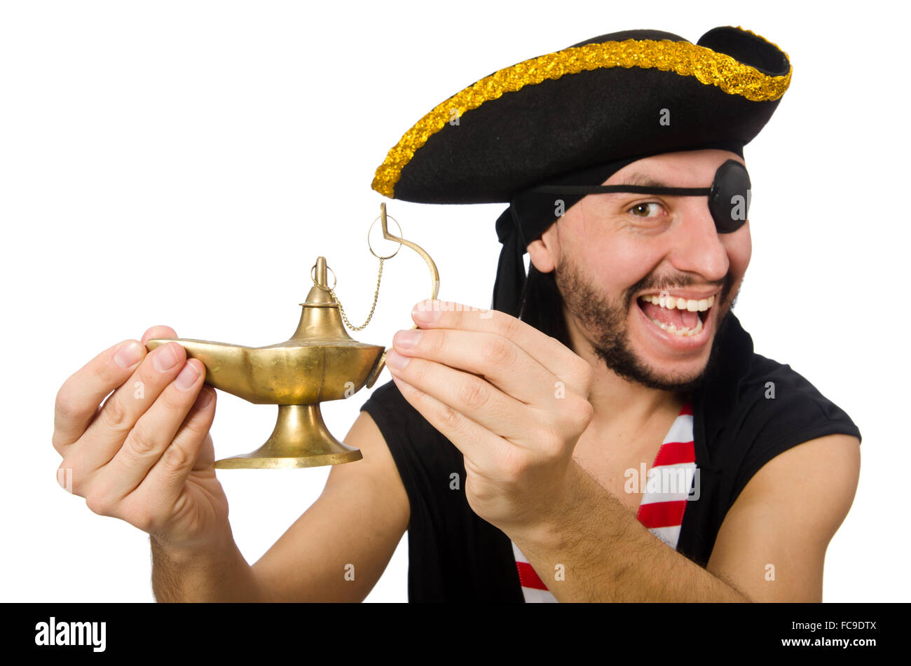 Man pirate isolated on the white background Stock Photo - Alamy