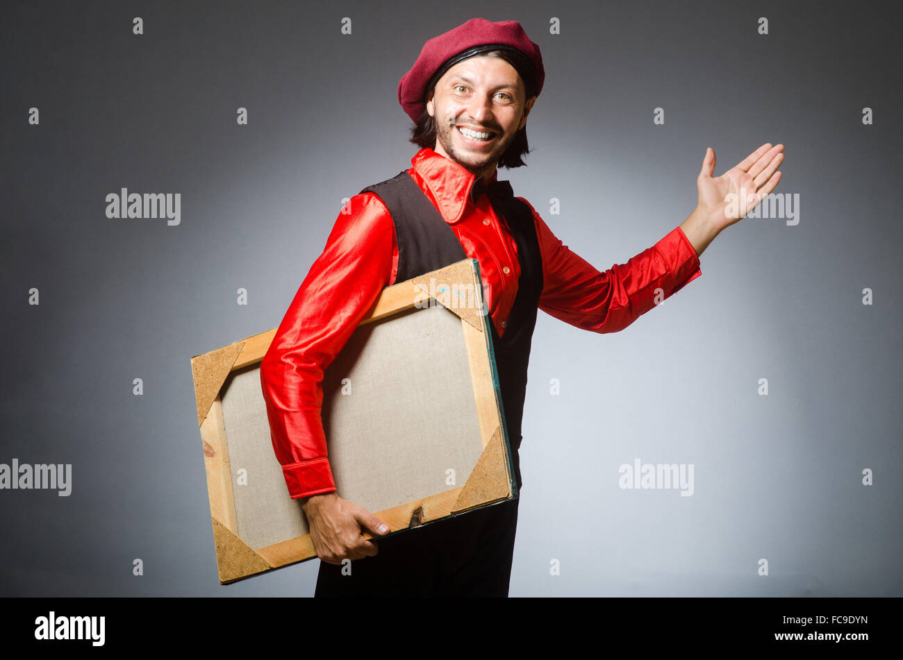 Man artist in art concept Stock Photo - Alamy