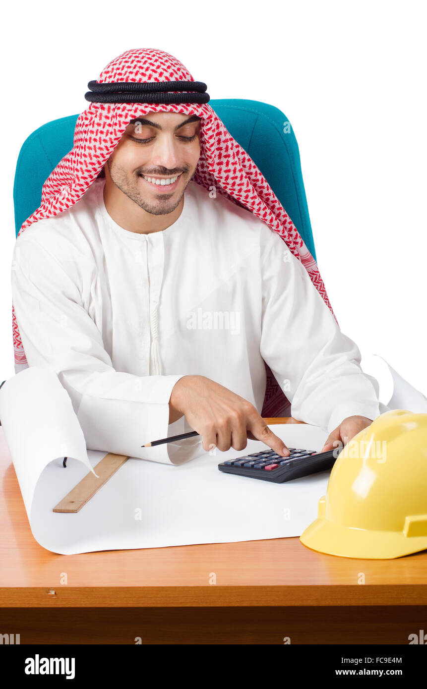 Arab man working in the office Stock Photo - Alamy