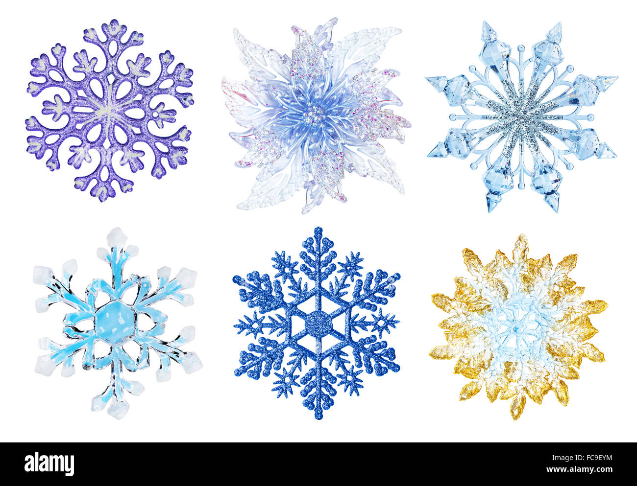 Set of snowflakes Stock Photo - Alamy