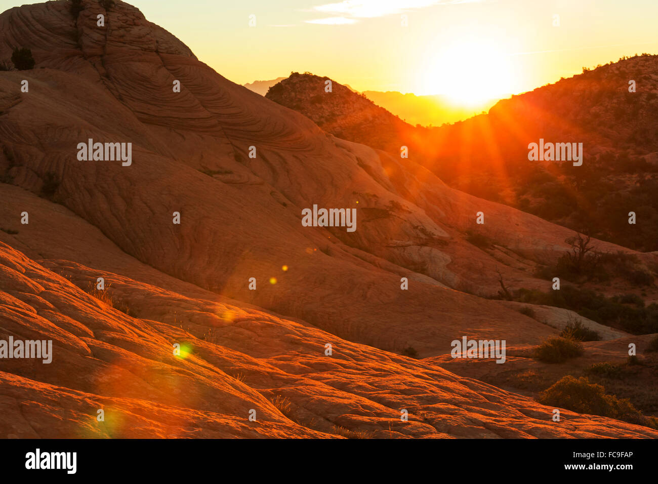 Mountains on sunset Stock Photo - Alamy